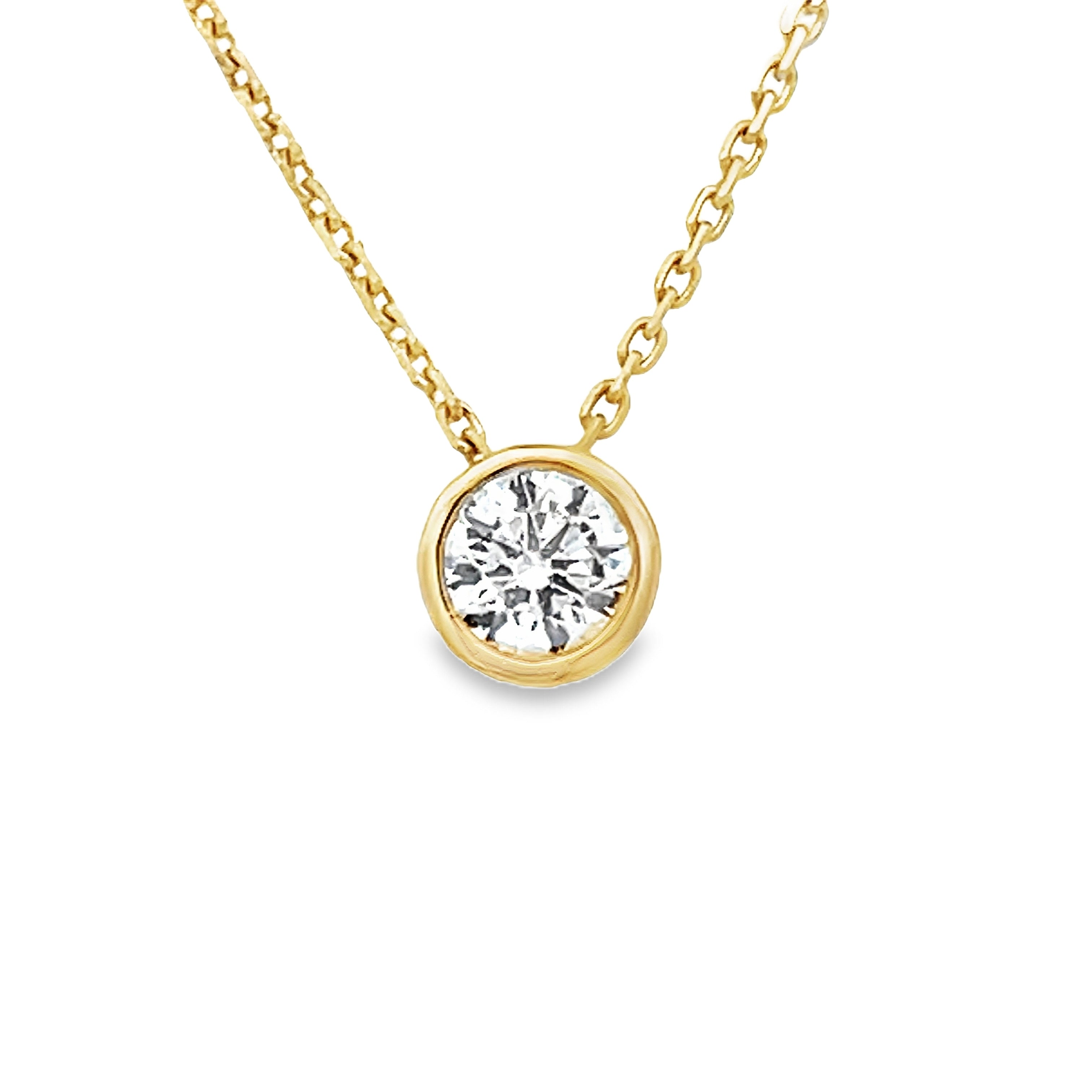 Lab Diamond Solitaire Necklace – picntell